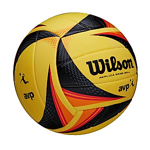 Wilson OPTX AVP VB Replica Volleyball, Yellow, Official Size