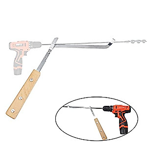 QZATTCAEN Flex Drill Bit Placement Tool, Auger Drill Bit Installation Bracket, Long Bits Installer