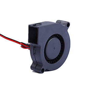 50mm Blower Fan 12v 5015 Hydraulic Bearing 50mm x 15mm DC Brushless Cooling Turbo Fan for (2Pcs)