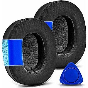 WH 1000XM5 Earpads for WH-1000XM5 (WH1000XM5) by TRANSTEK, Replacement Ear Pads Cushions with High-Density Noise Isolation Foam, Added Thickness-Cooling Gel Fabric