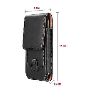 Smartphone Belt Holster Bag for iPhone 16 Pro, 16 Plus, 15 Plus, 16, 15 Pro Max, 15, 14 Pro, 14 Plus, 14 Pro Max, 13 Pro Max