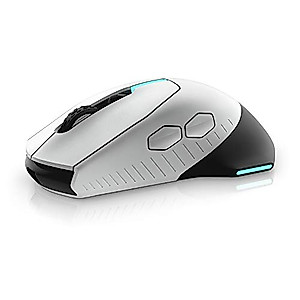 Alienware Wired/Wireless Gaming Mouse 610M-Light, Lunar Light