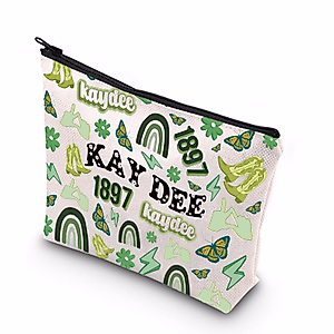 WCGXKO Kappa Delta Sorority Gift Meet the Chapters Gift Fraternity & Sorority Travel Cosmetic Pouch (KAPPA DELTA)
