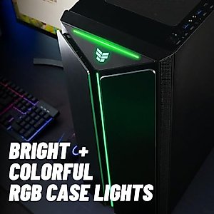 Empowered PC Mantis V2 Gaming Desktop - NVIDIA GeForce RTX 3070 (>4060 TI), AMD Ryzen 7 5700X Processor, 32GB DDR4 RAM, 512GB NVMe SSD + 2TB HDD, WiFi, Windows 11H - Gamer RGB Computer
