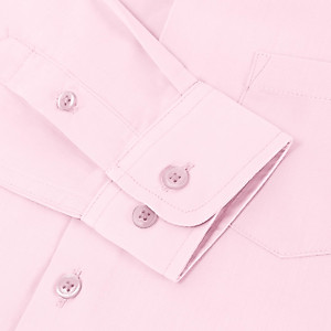 Spring Notion Baby Boys' Long Sleeve Dress Shirt 18M Marshmallow Pink