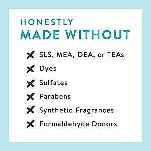 The Honest Company Silicone-Free Conditioner | Gentle for Baby | Naturally Derived, Tear-free, Hypoallergenic | Fragrance Free Sensitive, 10 fl oz