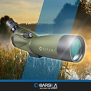 Barska AD11284 Blackhawk 20-60x60 Waterproof Spotting Scope with Tripod & Cases for Birding, Target Shooting, Sports, etc , Green