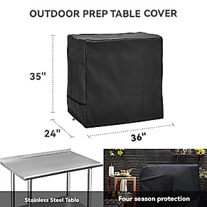 WNANAN Outdoor Prep Table Cover - Heavy Duty Waterproof Cover for Keter Unity Small Portable Table, Compatible with 36 inch Outdoor Utility Cart and Storage Cabinet