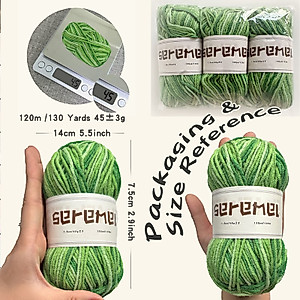 3 Pcs Pack with 5-Ply Acrylic Yarn, 3 Balls of 4.8Oz/135g Soft 3mm Medium Thick Colorful Yarn for Crocheting Knitting, 260 Yds/240m Crochet Blanket、Braids/DIY (Purple White)