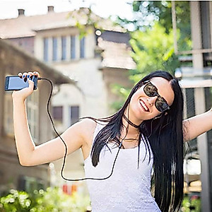 UrbanX Corded Stereo Earbuds Headphones for Samsung M7600 Beat DJ (US Version with Warranty) with Microphone and Volume Buttons Braided Cable