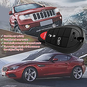 Key Fob Compatible for 2008 2009 2010 2011 2012 Chrysler 300/Dodge Challenger/Charger/Saver Remotes 4 Button Remote Control Replacement for M3N5WY783X IYZ-C01C