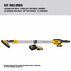 DEWALT 20V MAX Cordless Drywall Sander, Tool Only (DCE800B)