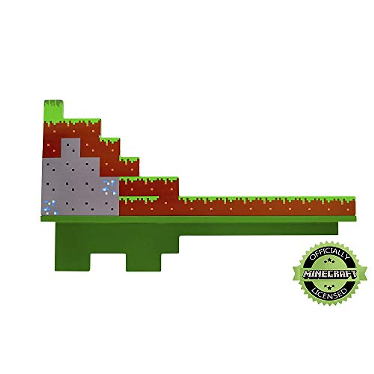 Minecraft Overworld Wall Shelf, Wall Decor | 2 Feet Long | Holds 15 Pounds