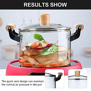 Cooking Pot Cooking Pot Pot Glass Pot Noodle Pot Transparent Glass Pot Heat-resistant Soup Pot Porridge Pan Home Cooking Pot 2.5L Cooking Pot Cooking Pot Glass Pot Pot Glass Saucepan