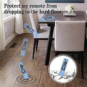 [2Pack] NS-RCFNA-21 Remote Cover for Toshiba and Insignia CT-RC1US-21 CT95018 FireTV Alexa Voice Control, Silicone Remote Case for TV Omni Series and 4-Series 4K UHD Smart TV Remote Glow in Dark