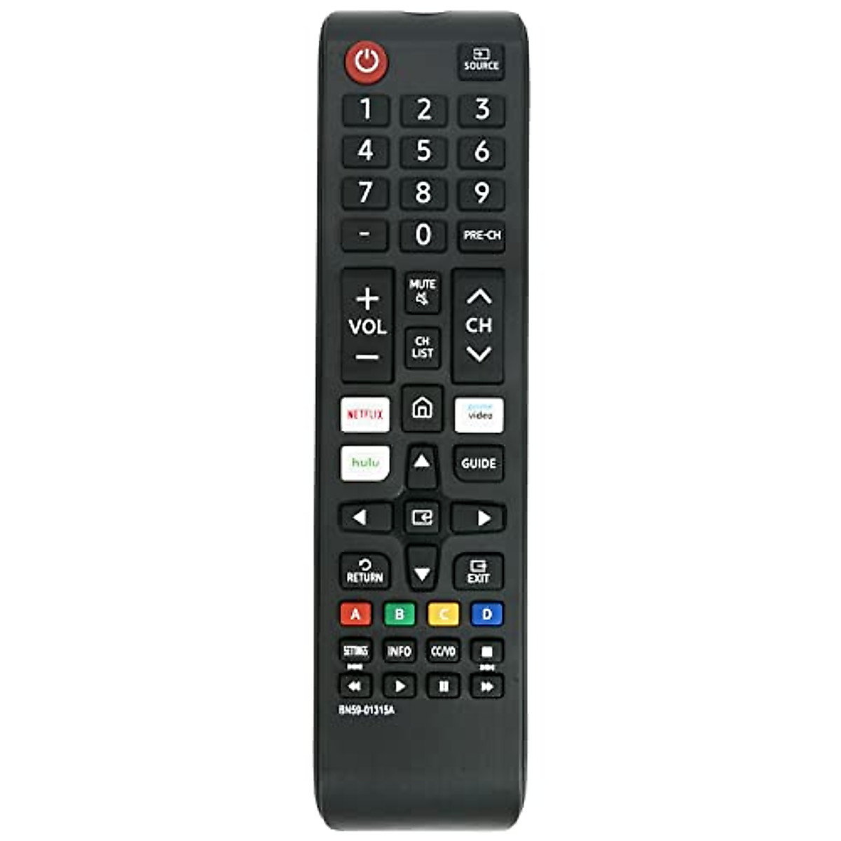 BN59-01315A Replaced Remote fit for Samsung Smart TV UN43RU7100 UN43RU7200 UN43RU710D UN50RU7100 UN50RU7200 UN50RU710D UN55RU7100 UN55RU7200 UN55RU710D UN58RU7100 UN58RU7200 UN58RU710D BN59-01315J