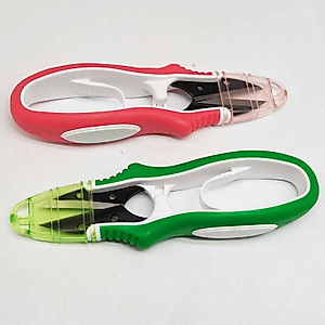 HONEYSEW 3PCS 5 Inch Sewing Scissors Clipper Thread Snips Small Embroidery Thrum Yarn Thread Cutter with Sheath Cover Trimming Nipper for Stitch DIY Supplies Thread Cutter Tool (3PCS RED Thread Snips)