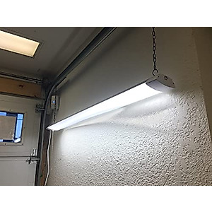 Miracle LED Linkable 4-Foot Hangable 54W LED Shop Light for Garages, Workshops, Studios Etc. White Daylight Bright 5000k 5400 Lumen (6-Pack)