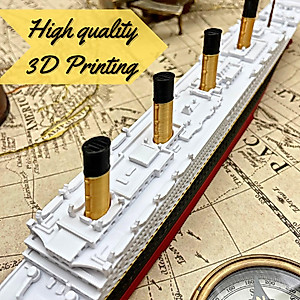 TitanicToyCo RMS Titanic Model Ship 1 Ft Long Assembled Titanic Toys For Kids, Historically Accurate Titanic Toy, Titanic Ship, Titanic Cake Topper, Titanic Figurine, Titanic Boat, Titanic Replicas