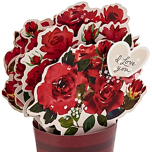 Hallmark Paper Wonder Pop Up Valentines Day Card, Displayable Bouquet (Today, Tomorrow, Always)