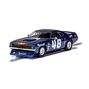 Scalextric C4219 Plymouth Barracuda - Trans Am 1970 - Dan Gurney, Blue