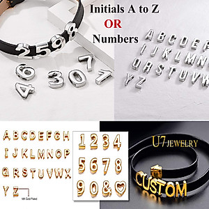 U7 Thick Choker for Women 19MM Wide Personalized Neck Collar Thick Leather Necklace with DIY Initials Name Chokers 14 to 17 Inch