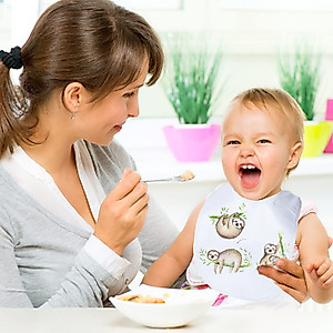 SATINIOR 20 Pcs Sublimation Blank Baby Bibs Bandana Drooling Teething Bibs, One Size, White