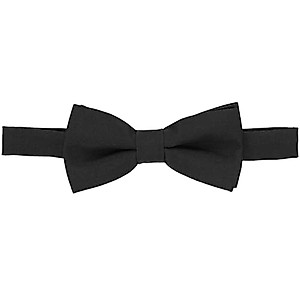 tiemart Matte Finish Bow Tie (Black)