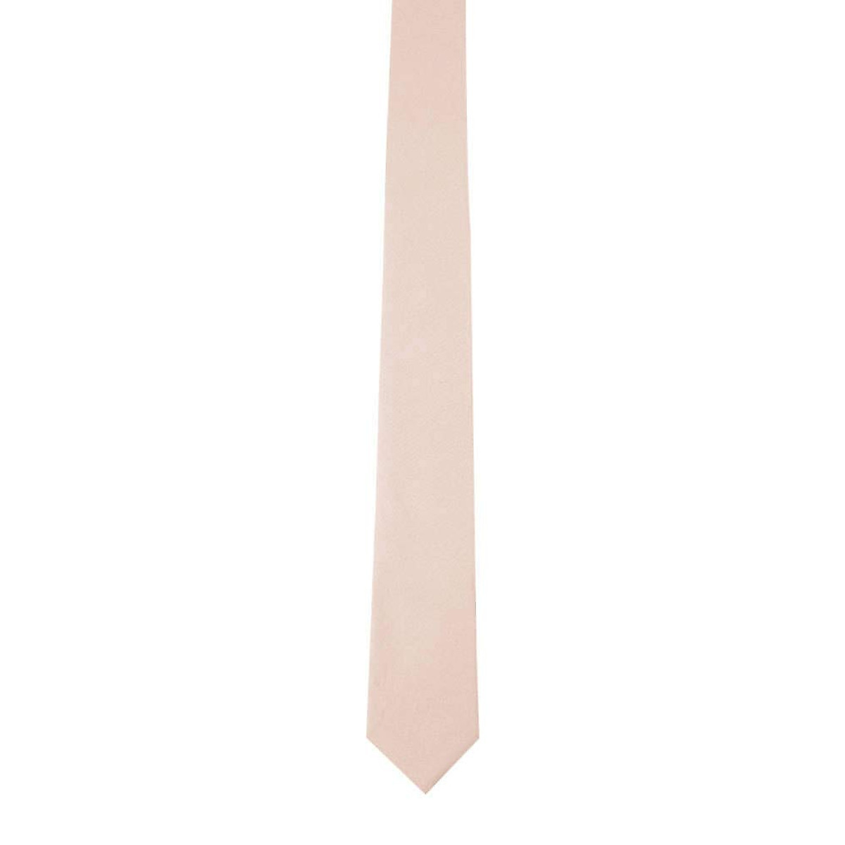 AUSCUFFLINKS Blush BEIGE Pink Ties Cotton Mens Neckties | Wedding Ties for Groomsmen | BEIGE Blush Tie for Groom (Blush Beige SKINNY TIE)