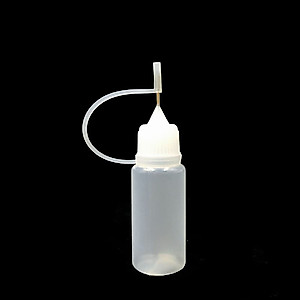 12 Pcs 10ml (0.3 oz) Squeezable Plastic Tip Applicator Bottle Dropper Bottles with Tip Caps Glue Bottle Applicator