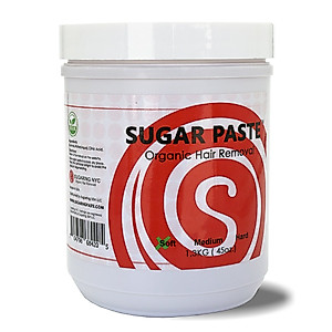 Sugaring Paste by Sugaring NYC Legs Package - Soft Paste, 100 Strips, Wooden Spatulas