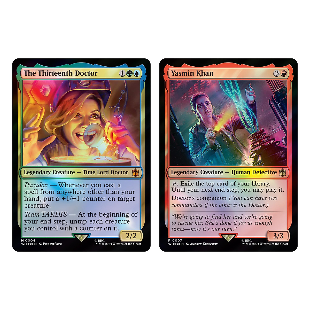 Magic The Gathering Doctor Who Commander Deck – Paradox Power (100-Card Deck, 2-Card Collector Booster Sample Pack + Accessories)