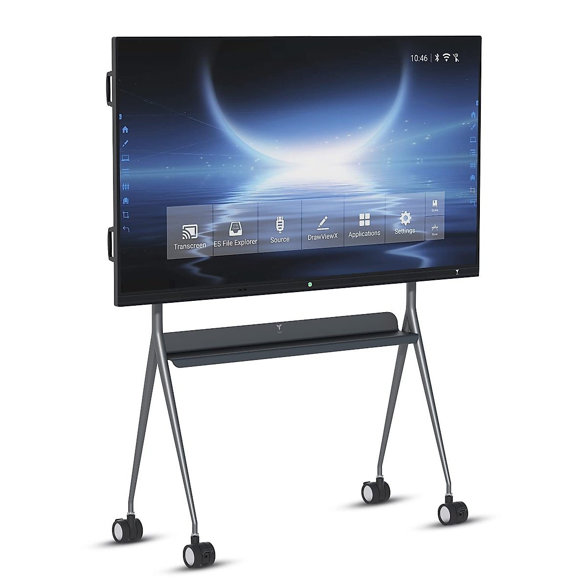 TIBURN R1 75" Smart Board, Touchscreen Display, 4K UHD Interactive Whiteboard, Touch Screen Interactive Smart Whiteboard for Classroom and Businesses(Board + Stand)
