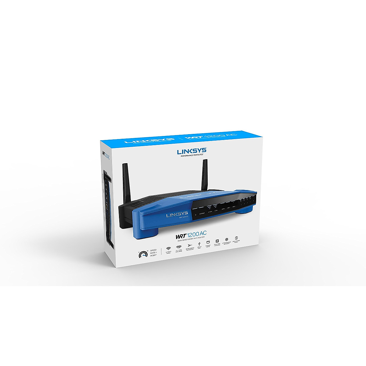 Linksys WRT1200AC Dual-Band and Wi-Fi Wireless Router with Gigabit and USB 3.0 Ports and eSATA