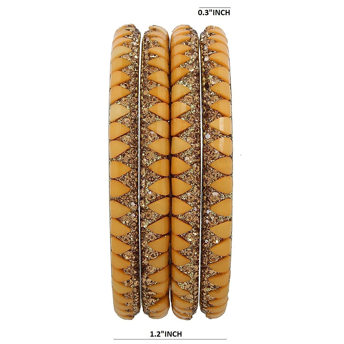 Efulgenz Indian Bangle Set Bollywood Style Rhinestone Crystal Bracelet Jewelry Set for Women