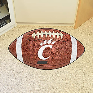 FANMATS - 1251 NCAA University of Cincinnati Bearcats Nylon Face Football Rug 22"x35"