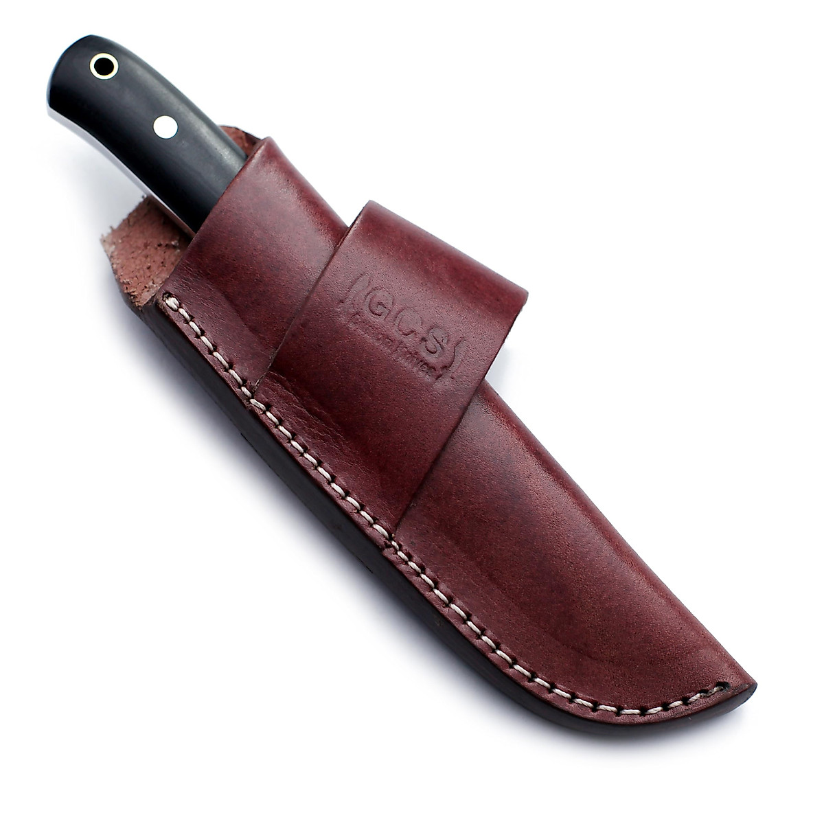 GCS Handmade G10 Handle D2 Tool Steel Tactical Hunting Knife with leather sheath Full tang blade designed for Hunting & EDC GCS 161