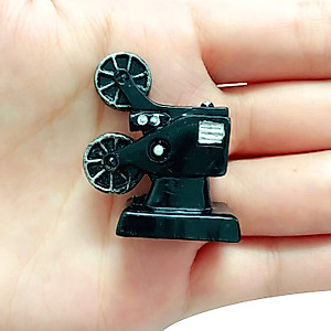 SIX VANKA 25pcs Miniature Resin Retro Home Appliances Decoration Sets Cameras Telephone Photo Props DIY Pretend Play Doll House