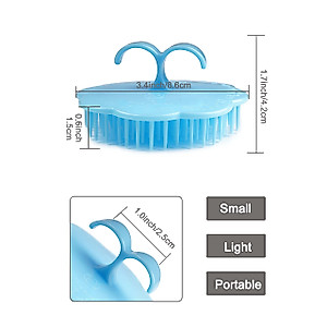 DF DUALFERV Hair Scalp Massager Shampoo Brush, 6 Pcs Scalp Brush Shower, Soft Scalp Scrubber for Dandruff, Scalp Exfoliator Brush for Adults, Children and Pets