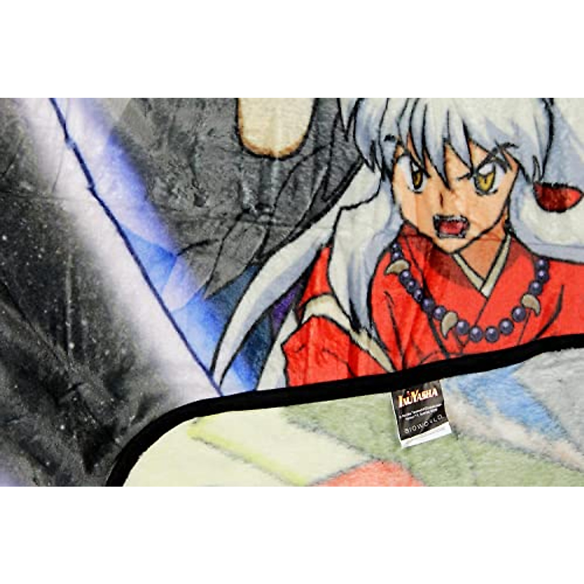 Bioworld Inuyasha The Final Act Anime Inuyasha and Naraku Soft Plush Fleece Throw Blanket 45" x 60"
