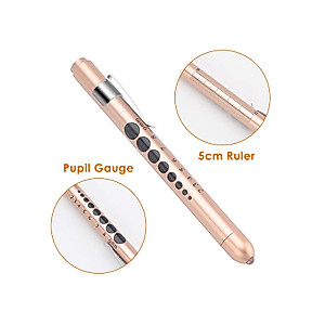 Veenajo Essential Nurse Penlight - LED Flashlight for Medical Professionals - Must-Have Tool for Nurses, Students, and Doctors, Gold