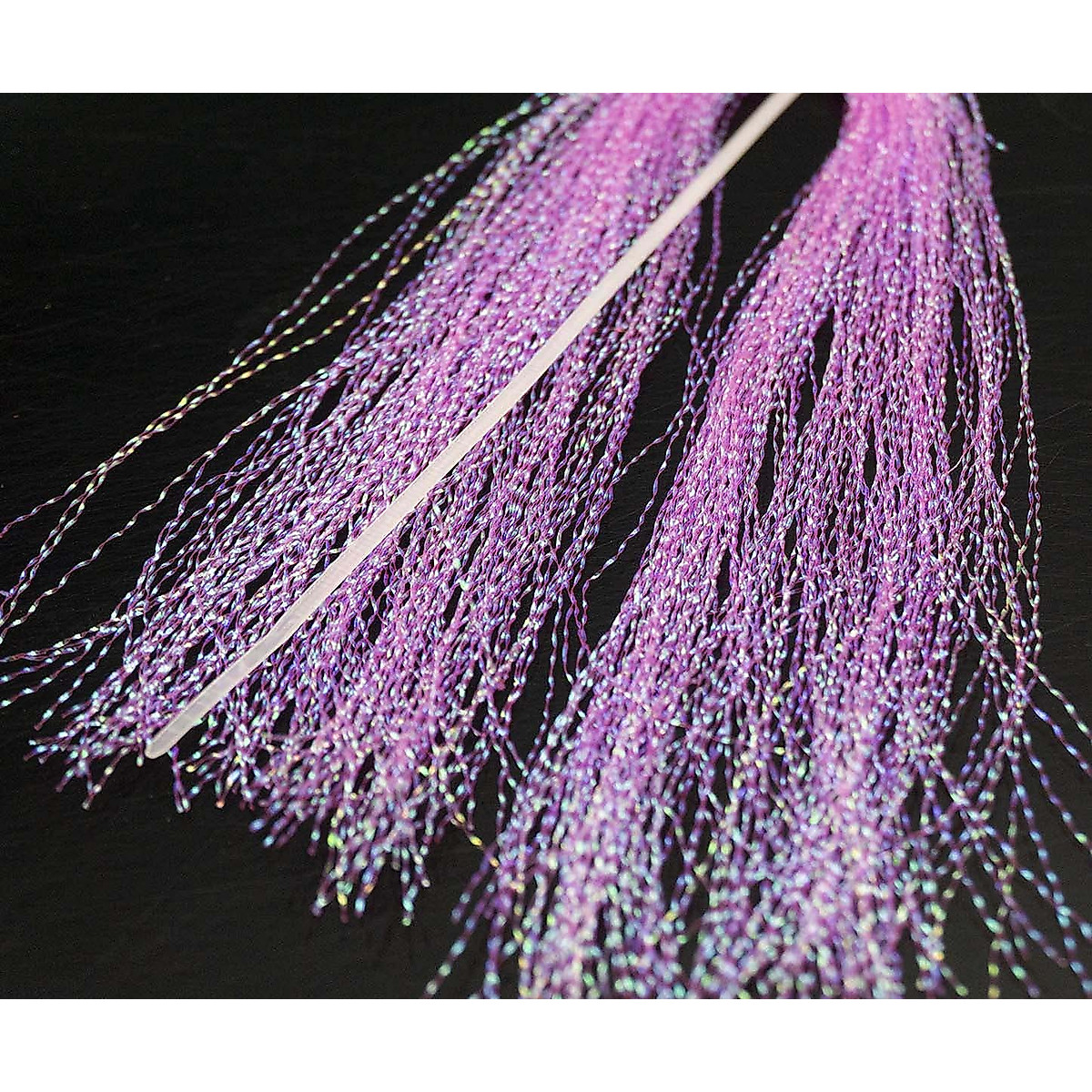 10 Packs Crystal Flash Fly Tying Material Hook Lure Flash Flies Decorating Holographic Tinsel Krystal Flashabou Sparkle Dry Streamer for Fishing Lure Dry Flies Making Supplies