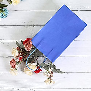 Florskoye Gift Bags 24 Pieces Kraft Paper Party Favor Bags with Handles, 8 Colors Rainbow Goodie Bags Candy Bags Bulk for Kids Birthday, Baby Shower, Christmas, Parties, Wedding (Mini Gift Bags 4.3 x 2.3 x 6.2 Inch)