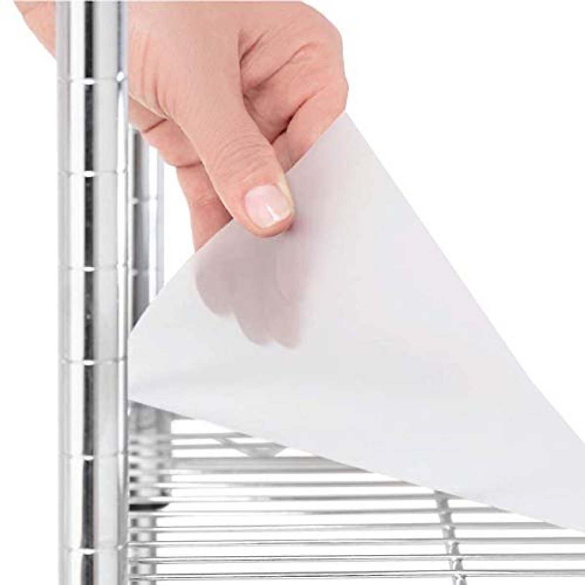 4 Pack of Shelf Liner Measure 11.75” x 47” which Fits 12" x 48" Wire Shelf and Closet Transparent, Clear Matte Finish, Durable, Non-Adhesive and Unrolled Flat Shelf Liners