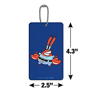 Spongebob Mr. Krabs Pose Luggage Card Suitcase Carry-On ID Tag