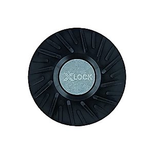 Bosch GWX13-50VSP 5 In. X-LOCK Variable-Speed Angle Grinder with Paddle Switch with Bosch MGX0500 5 In. X-LOCK Backing Pad with X-LOCK Clip - Medium Hardness