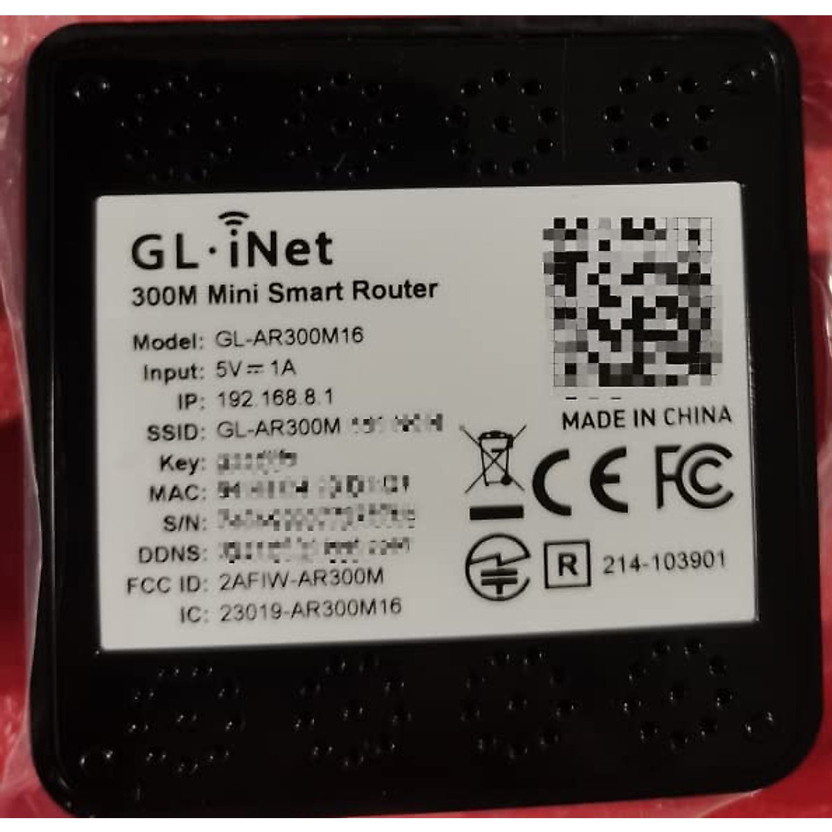 GL.iNet GL-AR300M16 Portable Mini Travel Wireless Pocket Router - WiFi Router/Access Point/Extender/WDS | OpenWrt | 2 x Ethernet Ports | OpenVPN/Wireguard VPN | USB 2.0 Port