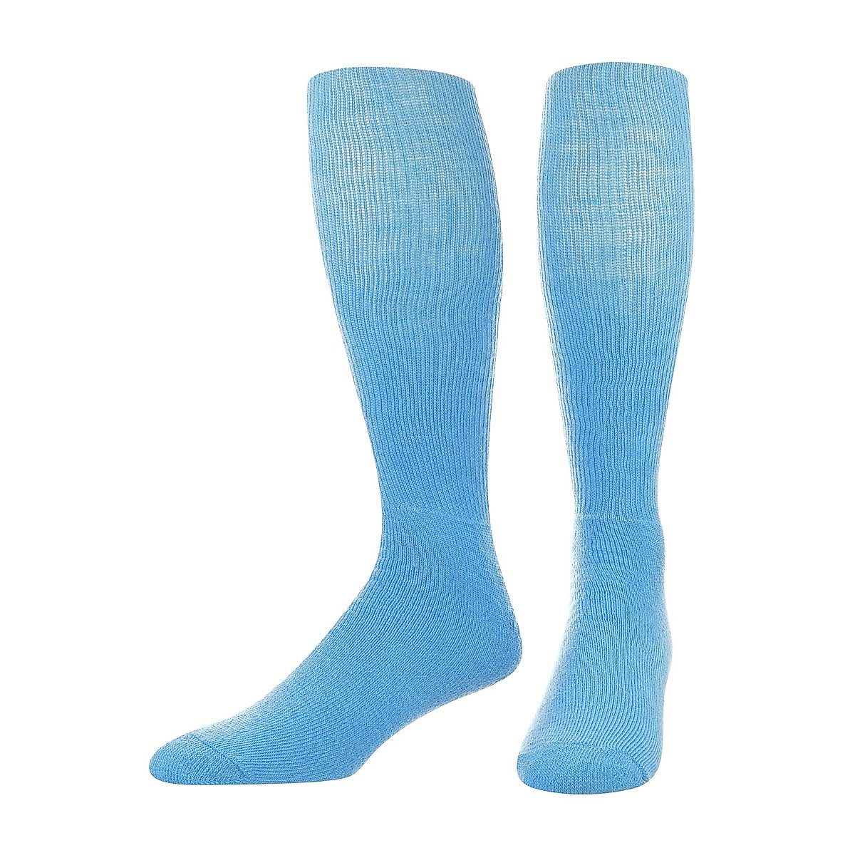 TCK TS All Sport Polyester Baseball Football Soccer Volleyball Tube Sock (Columbia Blue, Medium)