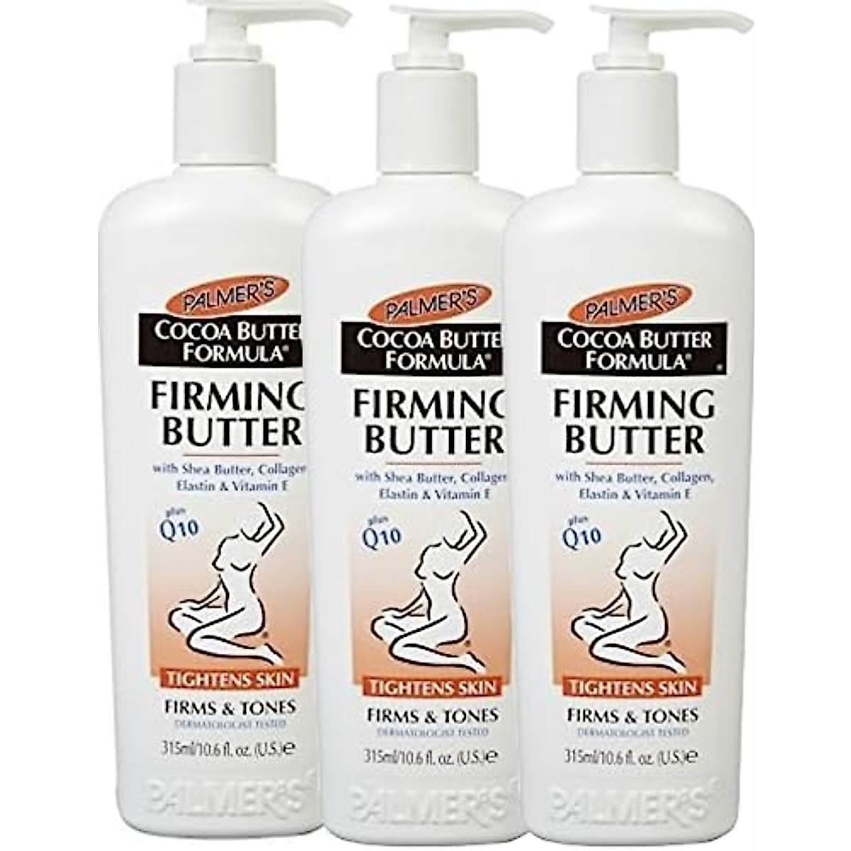 Palmers Cocoa Butter Firming Butter Pump 10.6 oz (3-Pack)