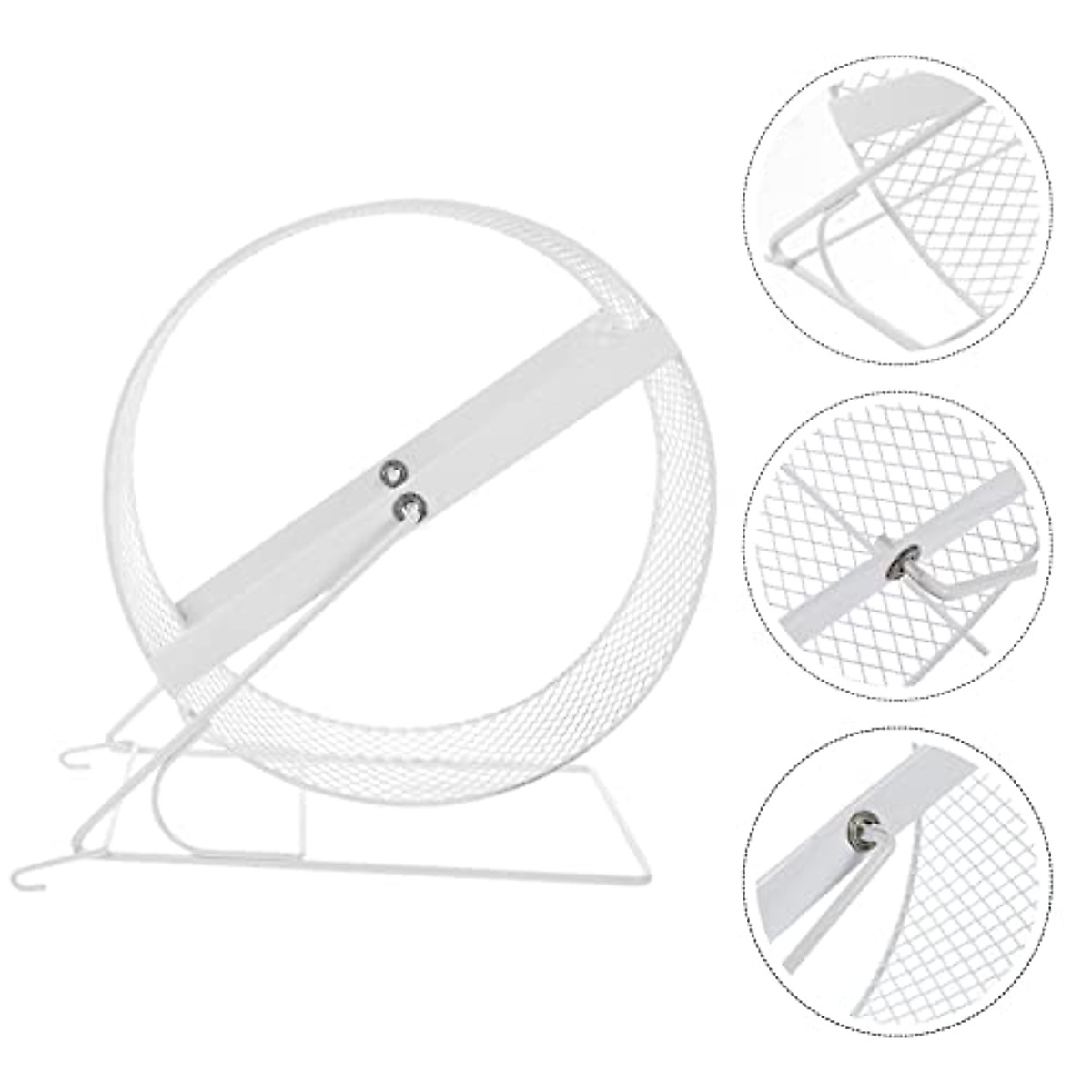 POPETPOP Hamster Wheel Hamster Running Exercise Wheel- Silent Guinea Pig Exercise Wheel with Rack Small Animals Running Wheel Toys for Hamsters, Hedgehogs, Rats Chinchilla Wheel